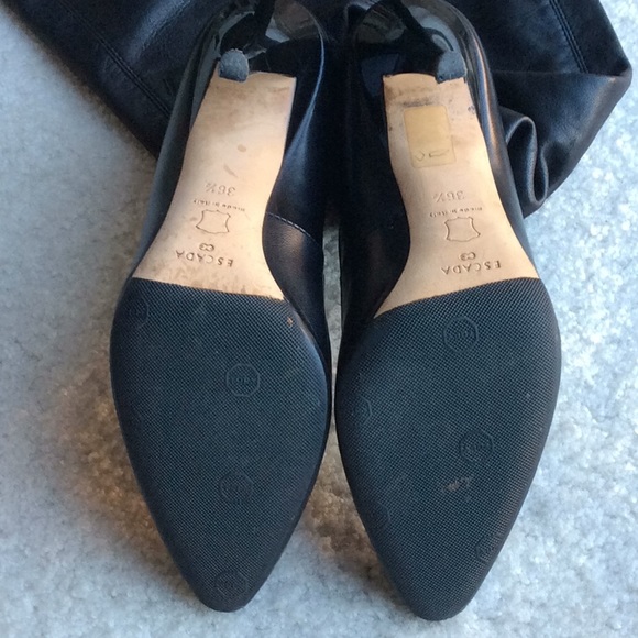 Escada | Shoes | Escada Italian Leather Over The Knee Boots | Poshmark